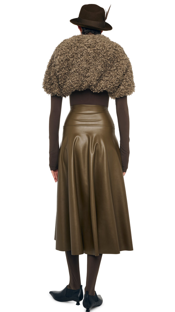 LONG SLEEVE SHRUGGIE – Bark – Norma Kamali